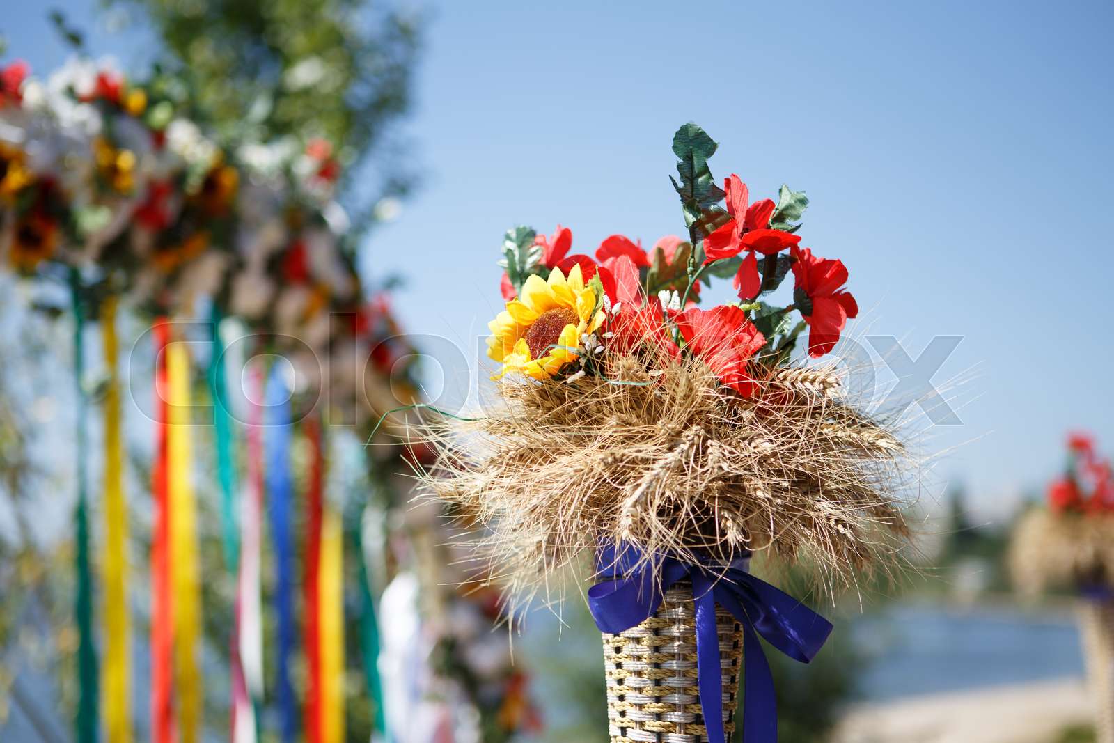 Traditional ukrainian wedding decorations | Stock image | Colourbox