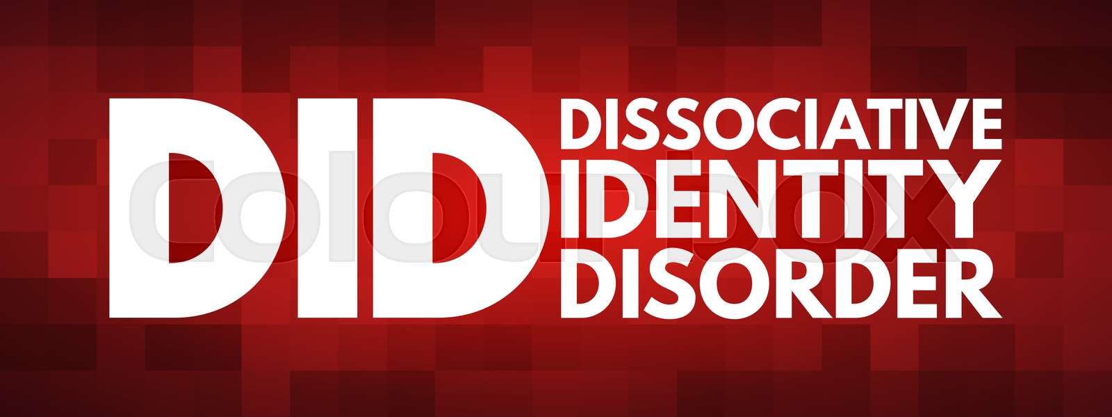 DID - Dissociative Identity Disorder acronym | Stock vector | Colourbox