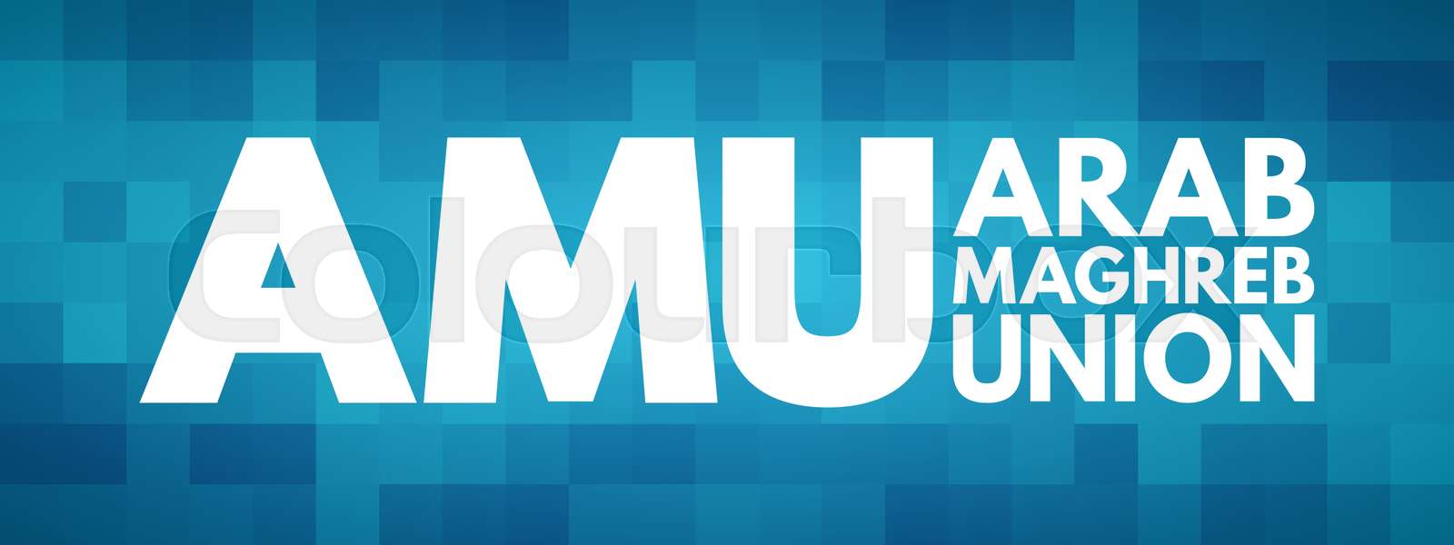 AMU - Arab Maghreb Union acronym concept | Stock vector | Colourbox