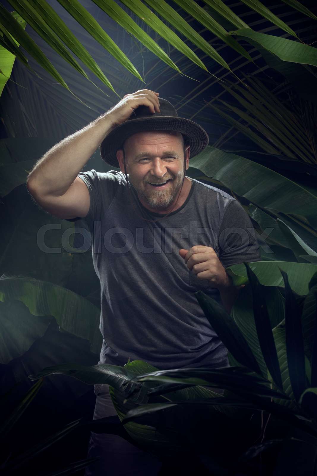 man in jungle | Stock image | Colourbox
