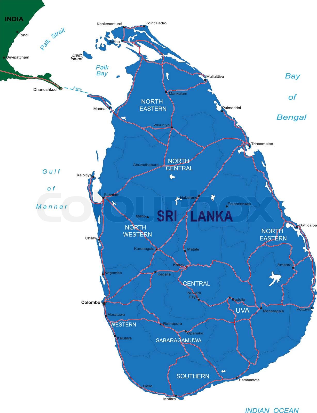 Erstaunlich Sri Lanka Sehenswrdigkeiten Karte Bilder