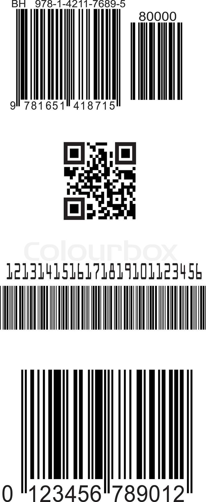 Set of fake barcodes | Stock vector | Colourbox