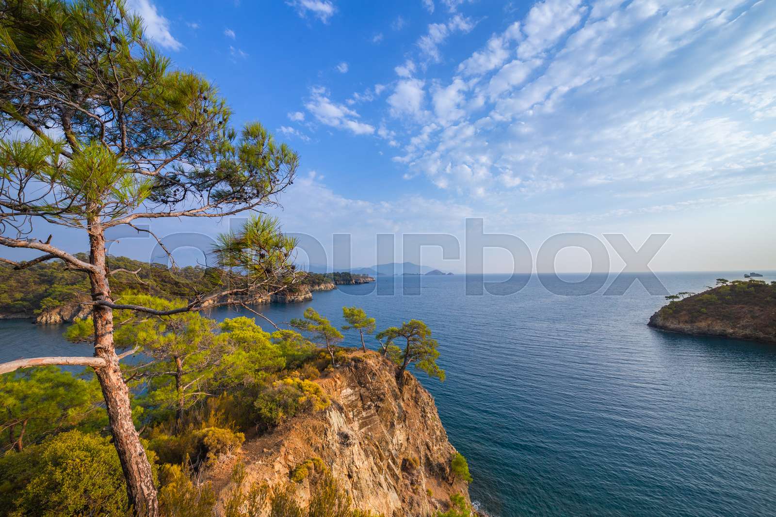 Mediterranean Sea nature turquoise landscape. Turkey, Fethiye | Stock ...