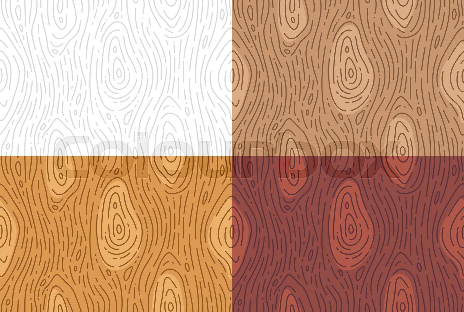 Set of Wood texture template | Stock vector | Colourbox