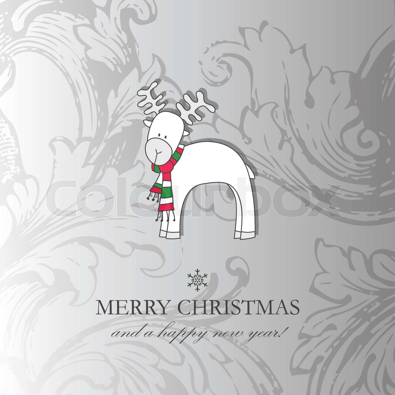 Christmas card with copy space | Stock vector | Colourbox