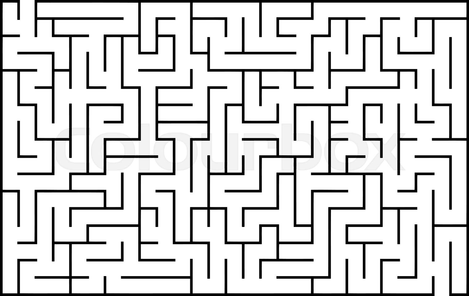 Labyrinth illustration | Stock vector | Colourbox