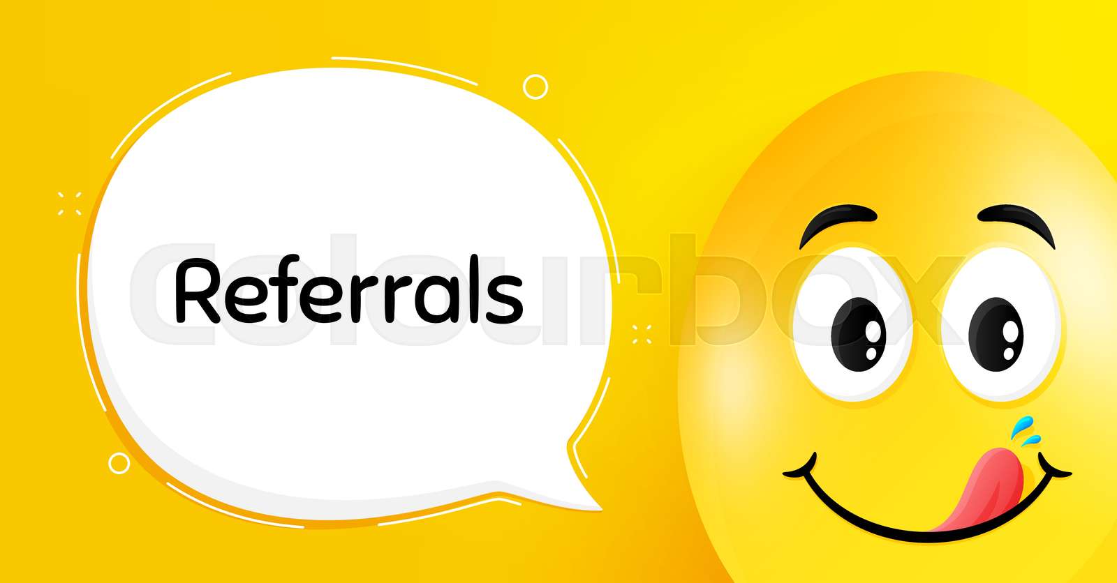 Referrals symbol. Referral program sign. Vector | Stock vector | Colourbox