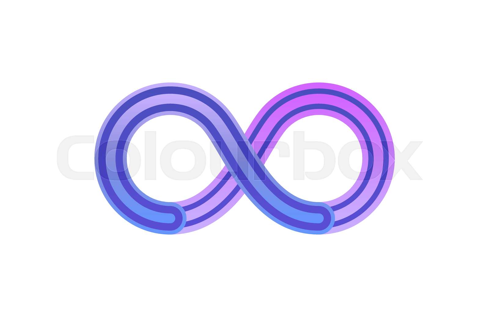 Infinity color icon, sign element geometric, Vector | Stock vector ...