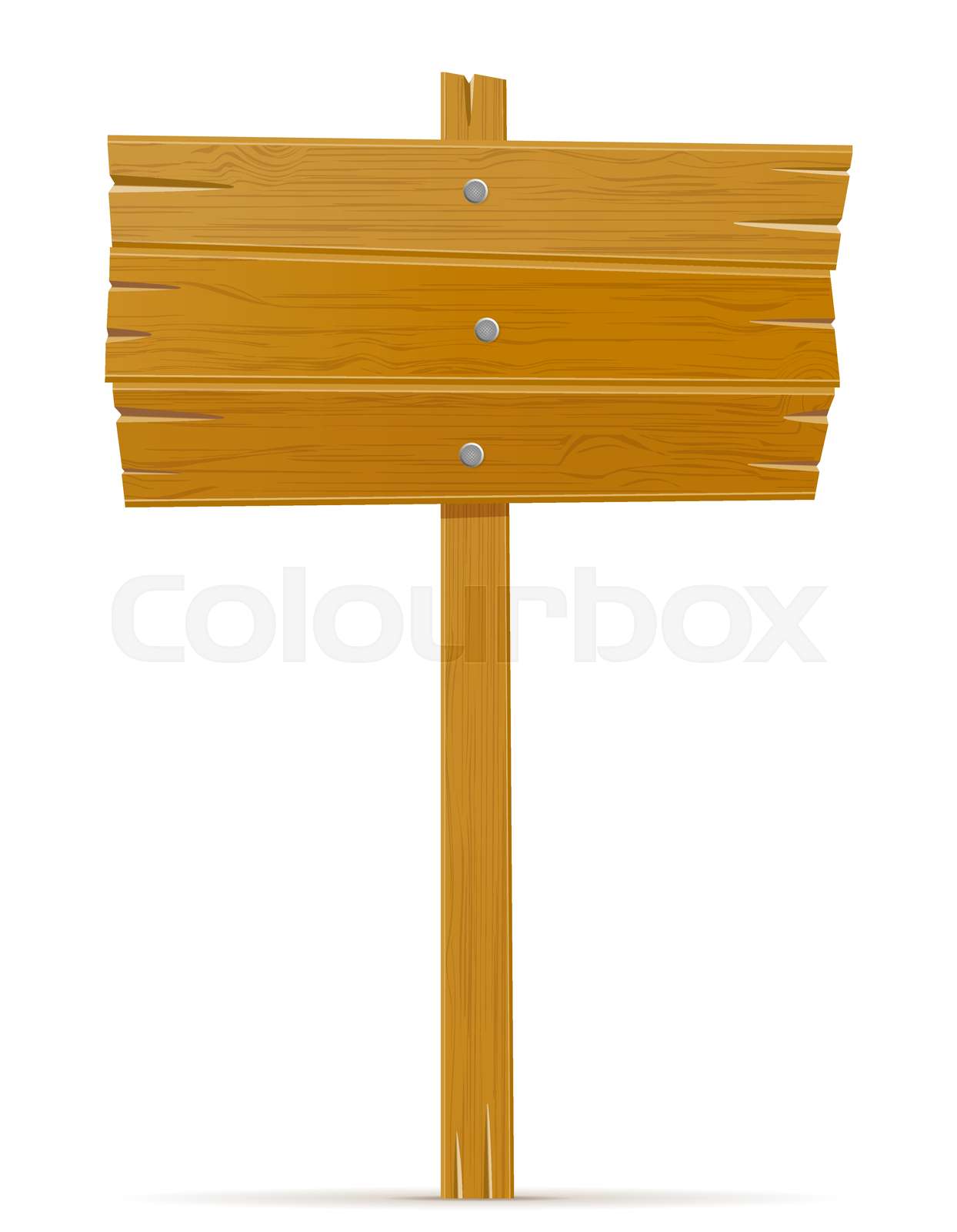 wooden old retro vintage board empty template for design vector ...