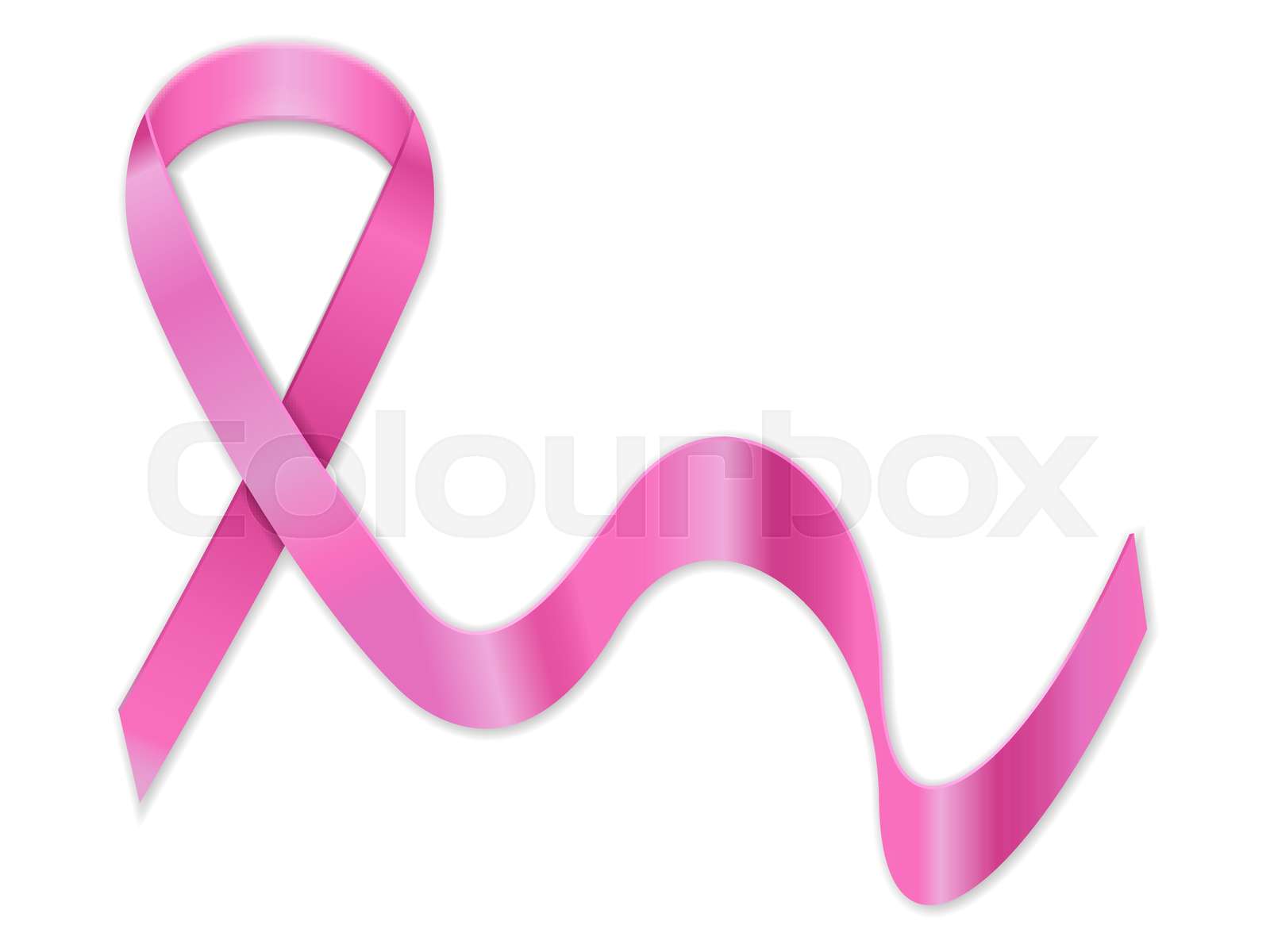 Breast cancer ribbon | Stock vector | Colourbox