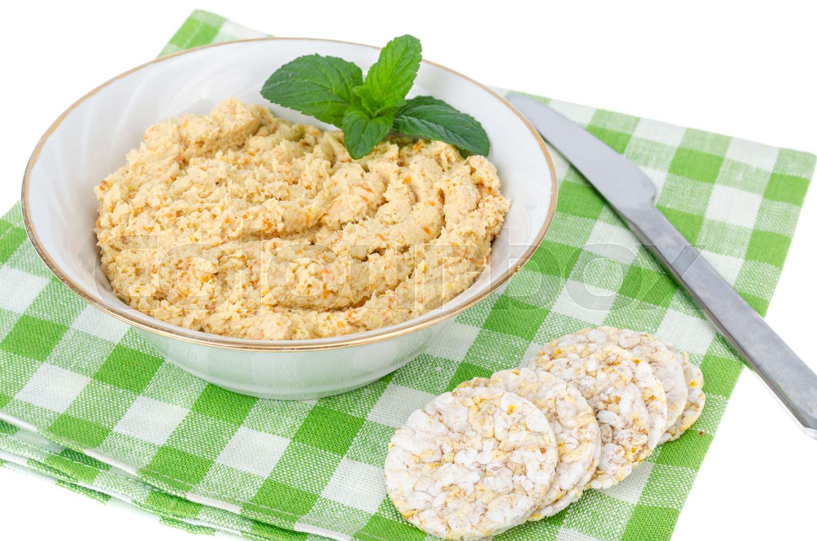 Homemade chicken pate, healthy eating isolated on white | Stock image ...
