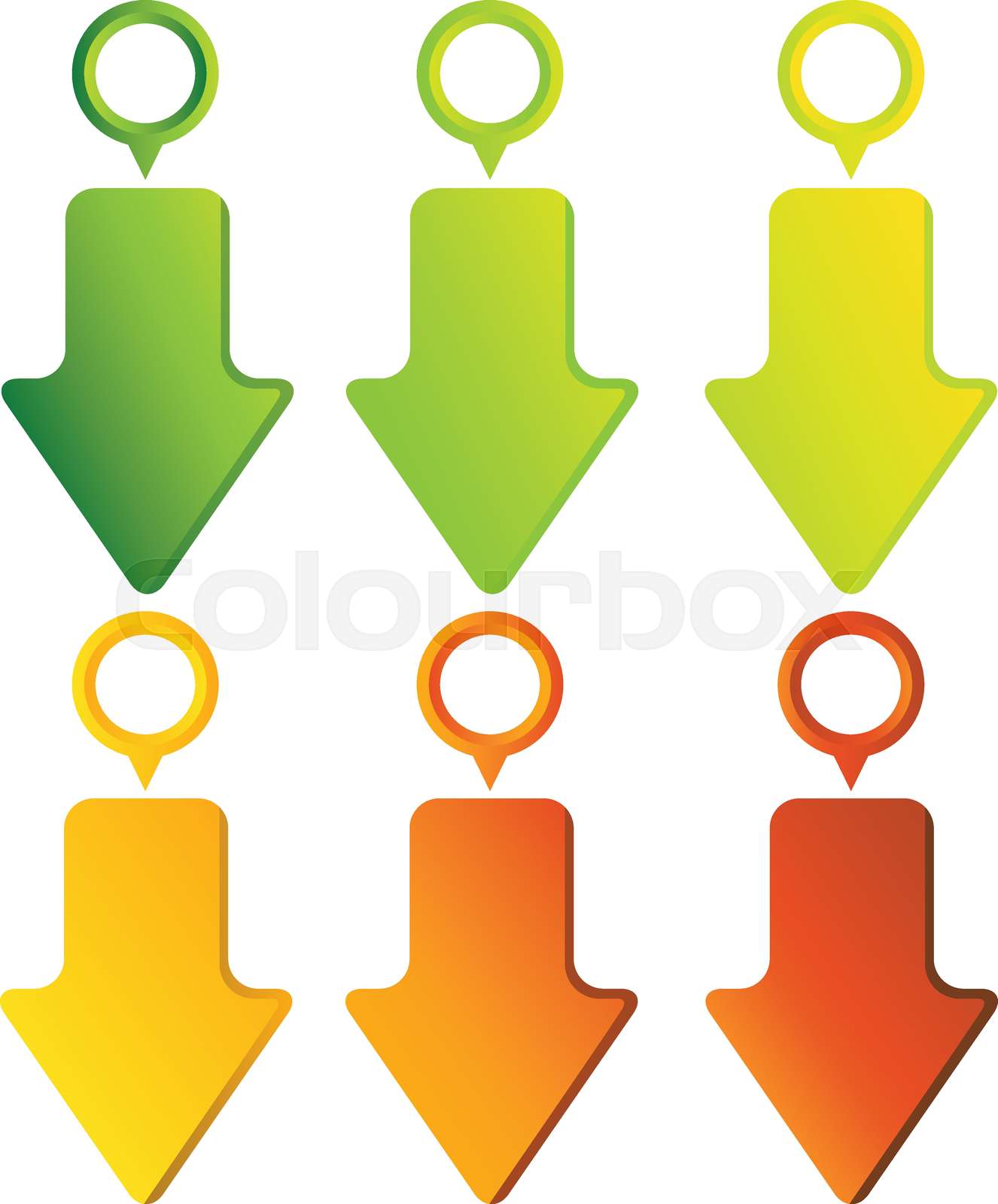 arrow process chart module | Stock vector | Colourbox arrow process chart module | Stock vector | Colourbox