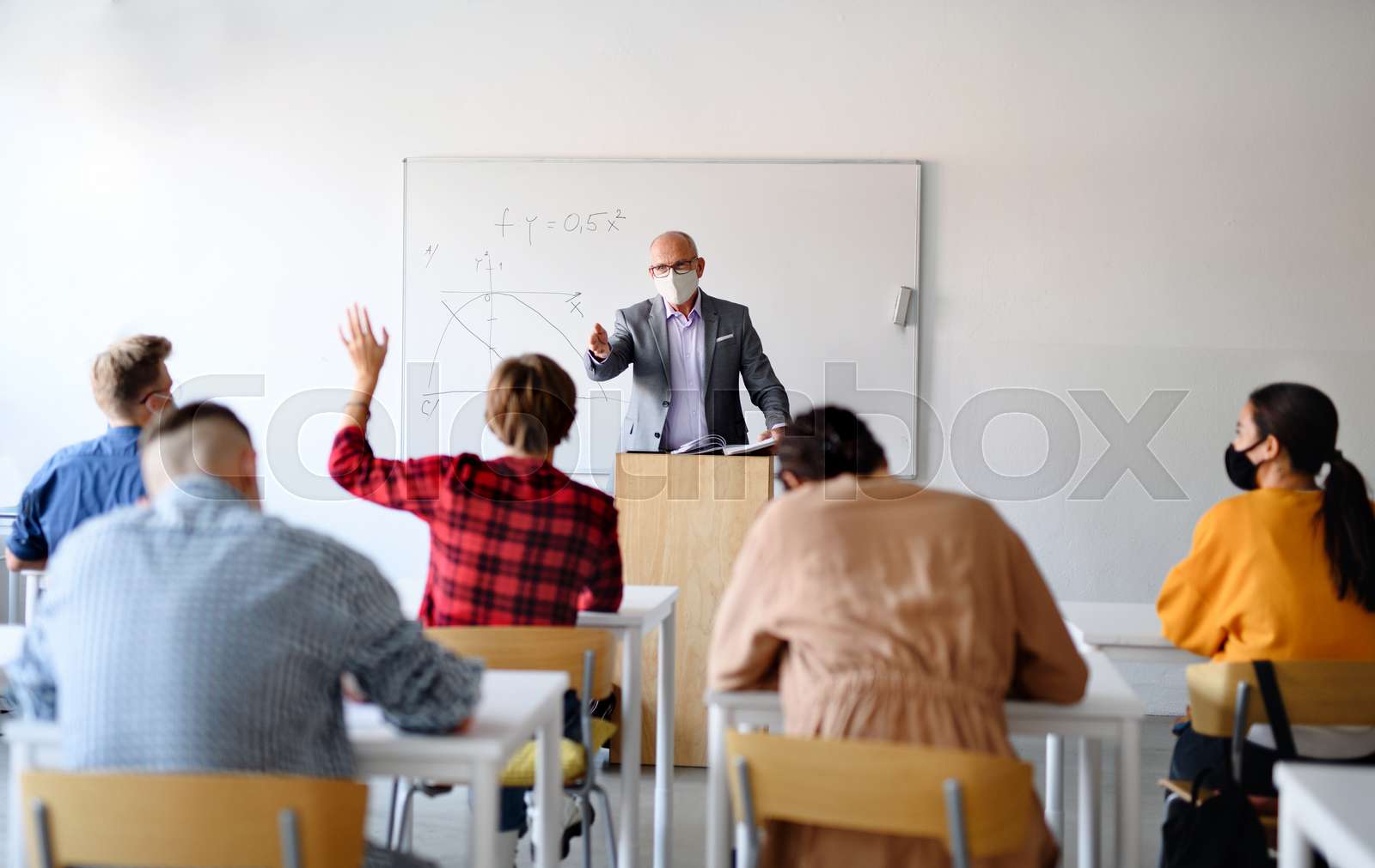 klassenraum, hochschule, jugend | Stock Bild | Colourbox