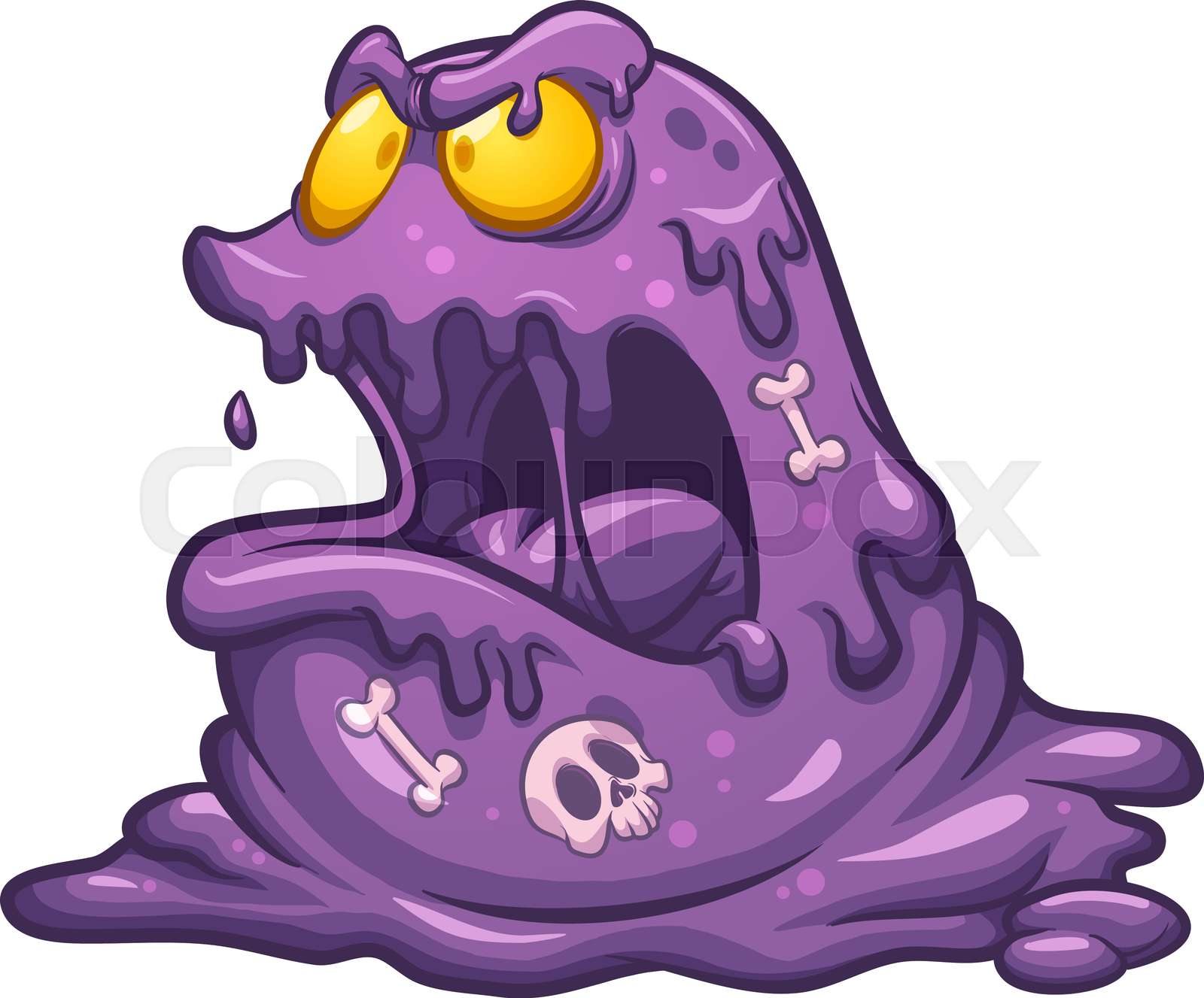 Purple slime | Stock vector | Colourbox
