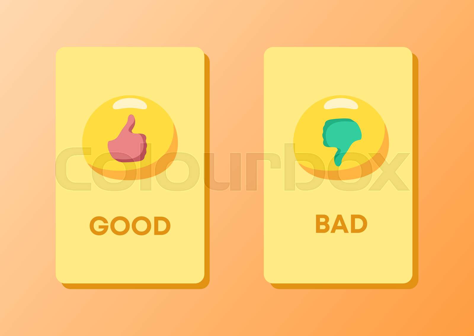 Good and bad rating. Thumb up down positive and negative reviews from ...