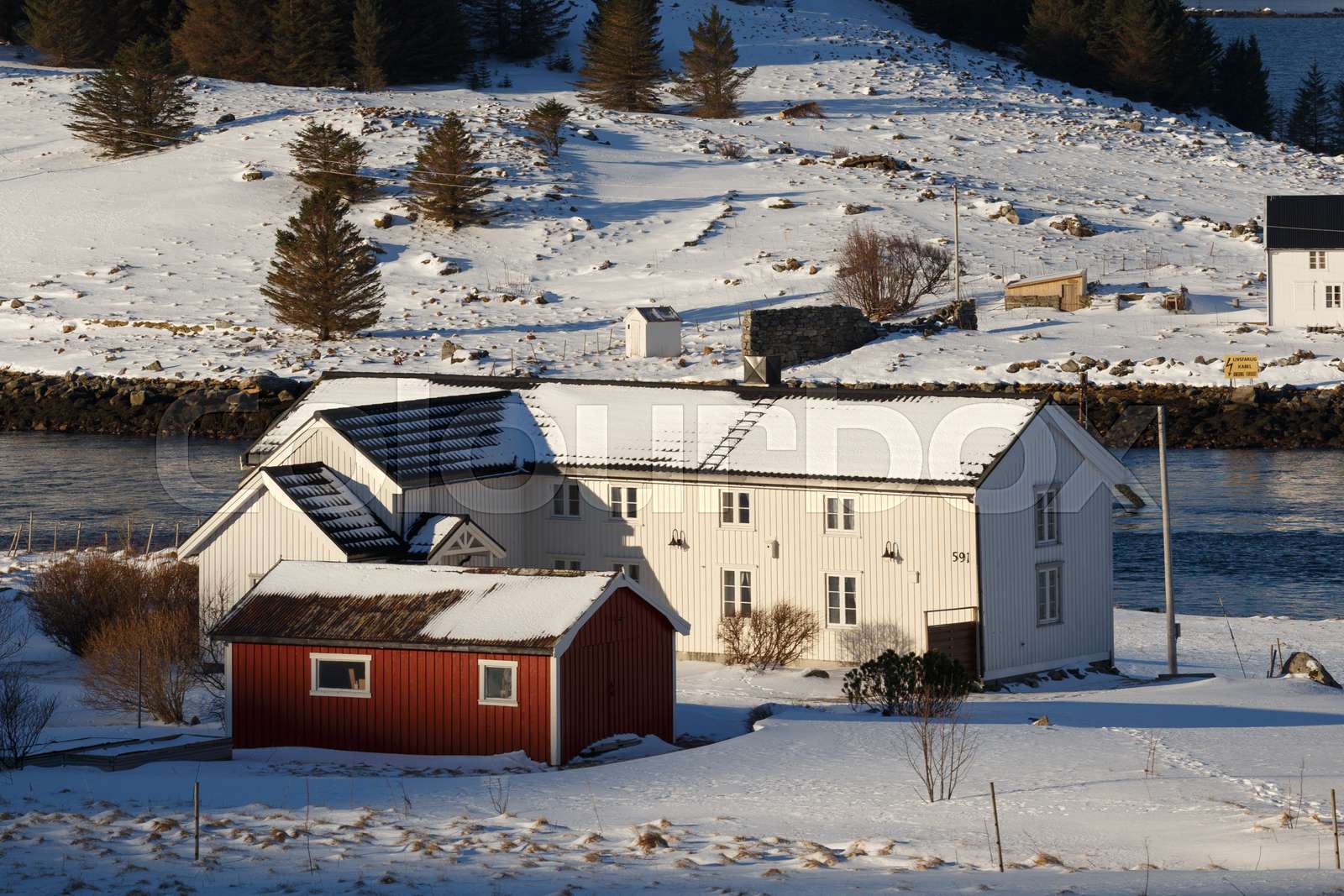 traditional norwegian wooden house | Stock image | Colourbox