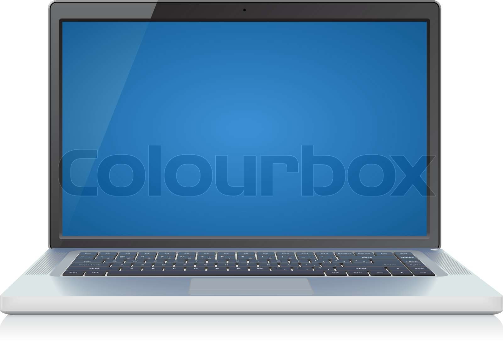 Vector laptop | Stock vector | Colourbox