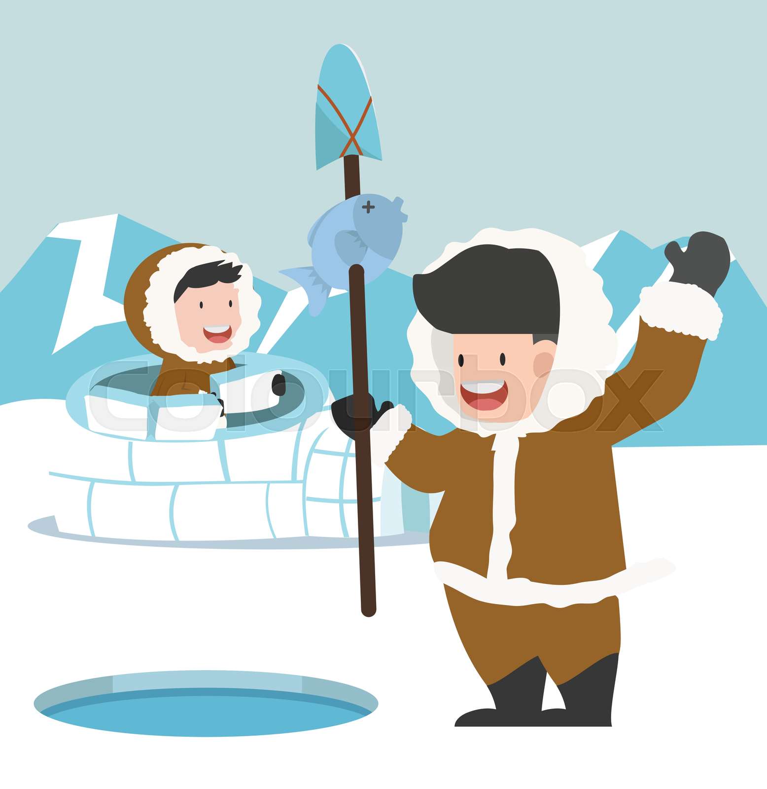 Igloos And Eskimos Clipart