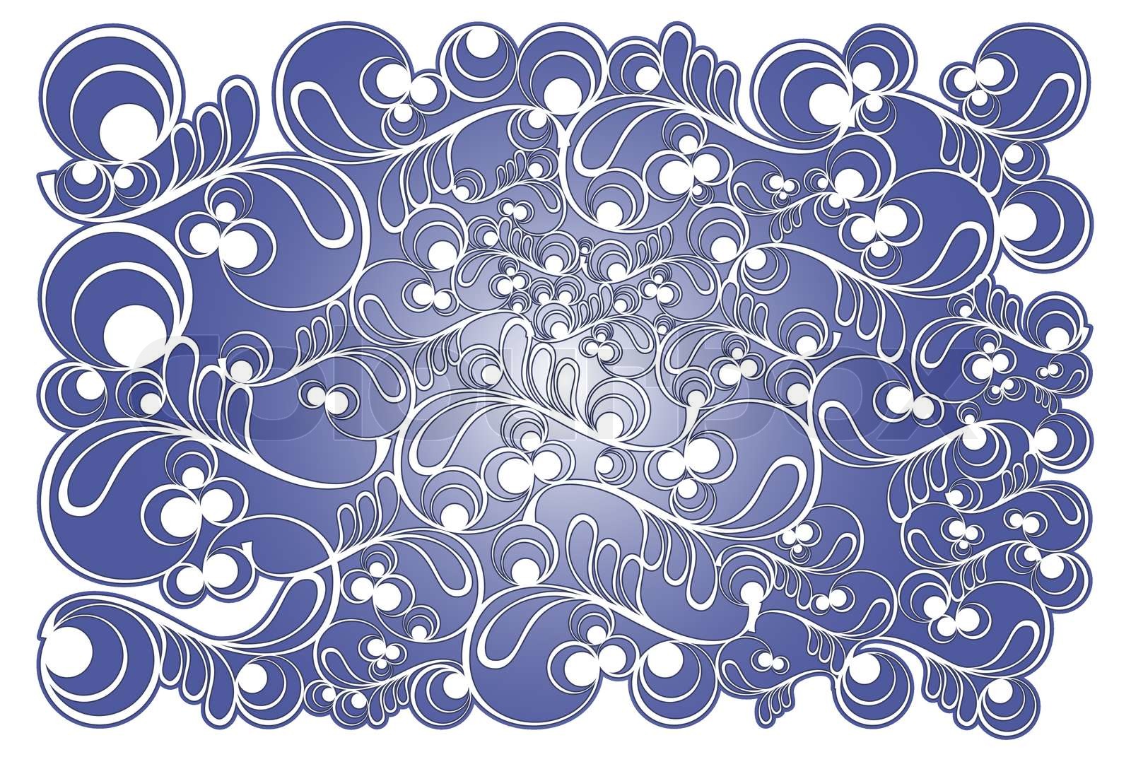 Stylized frosty pattern | Stock vector | Colourbox