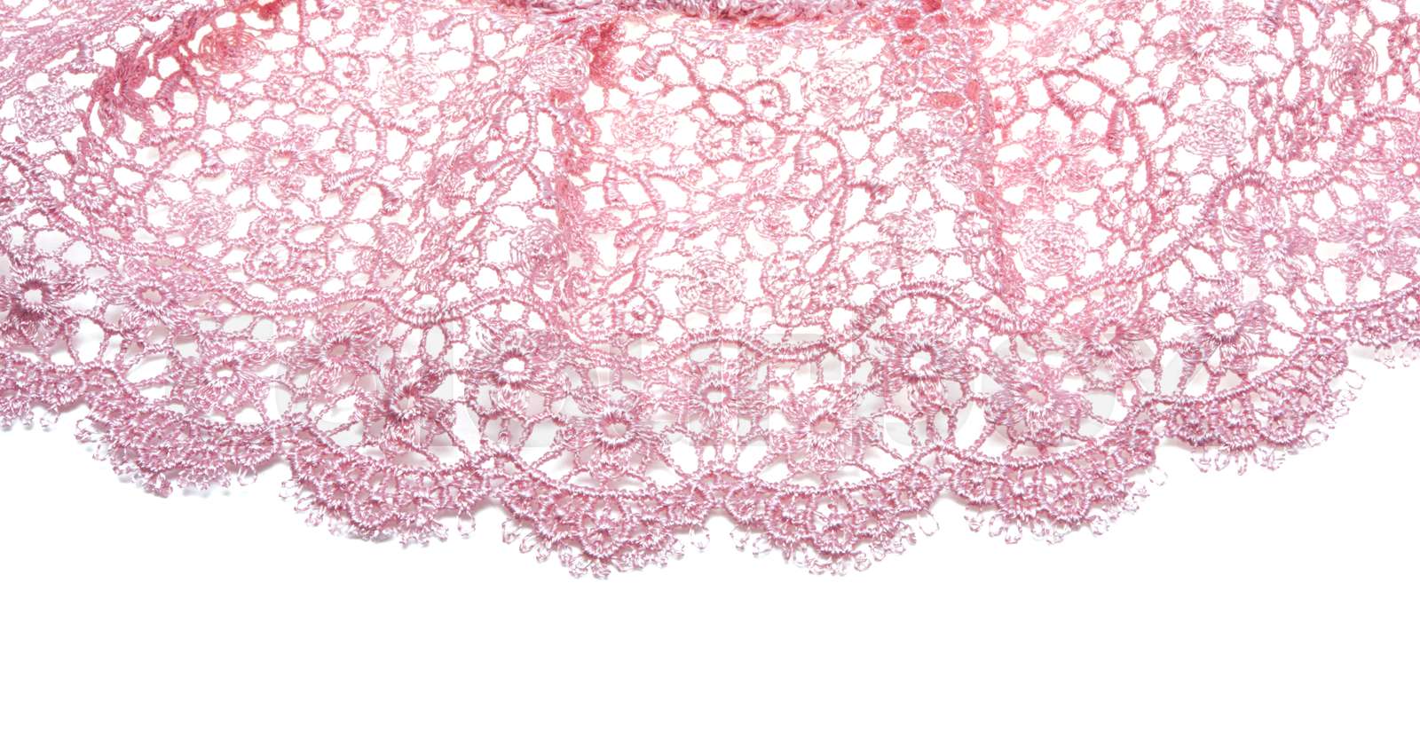pink lace isolated | Stock image | Colourbox