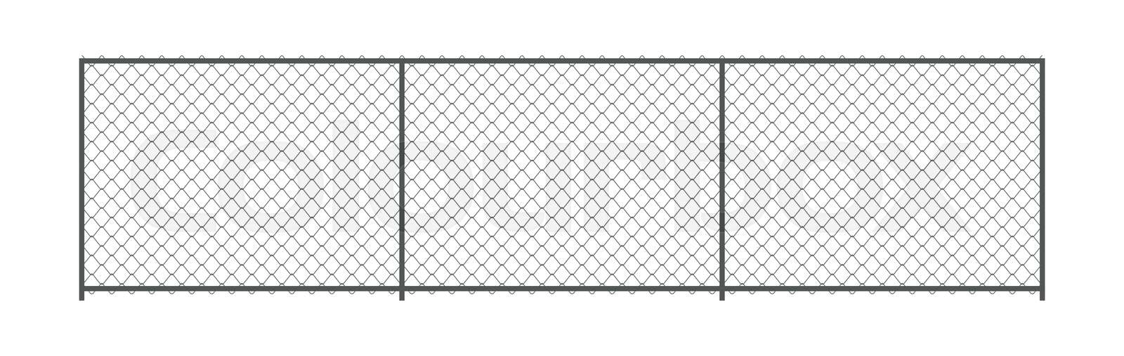 Chain link fence | Stock vector | Colourbox