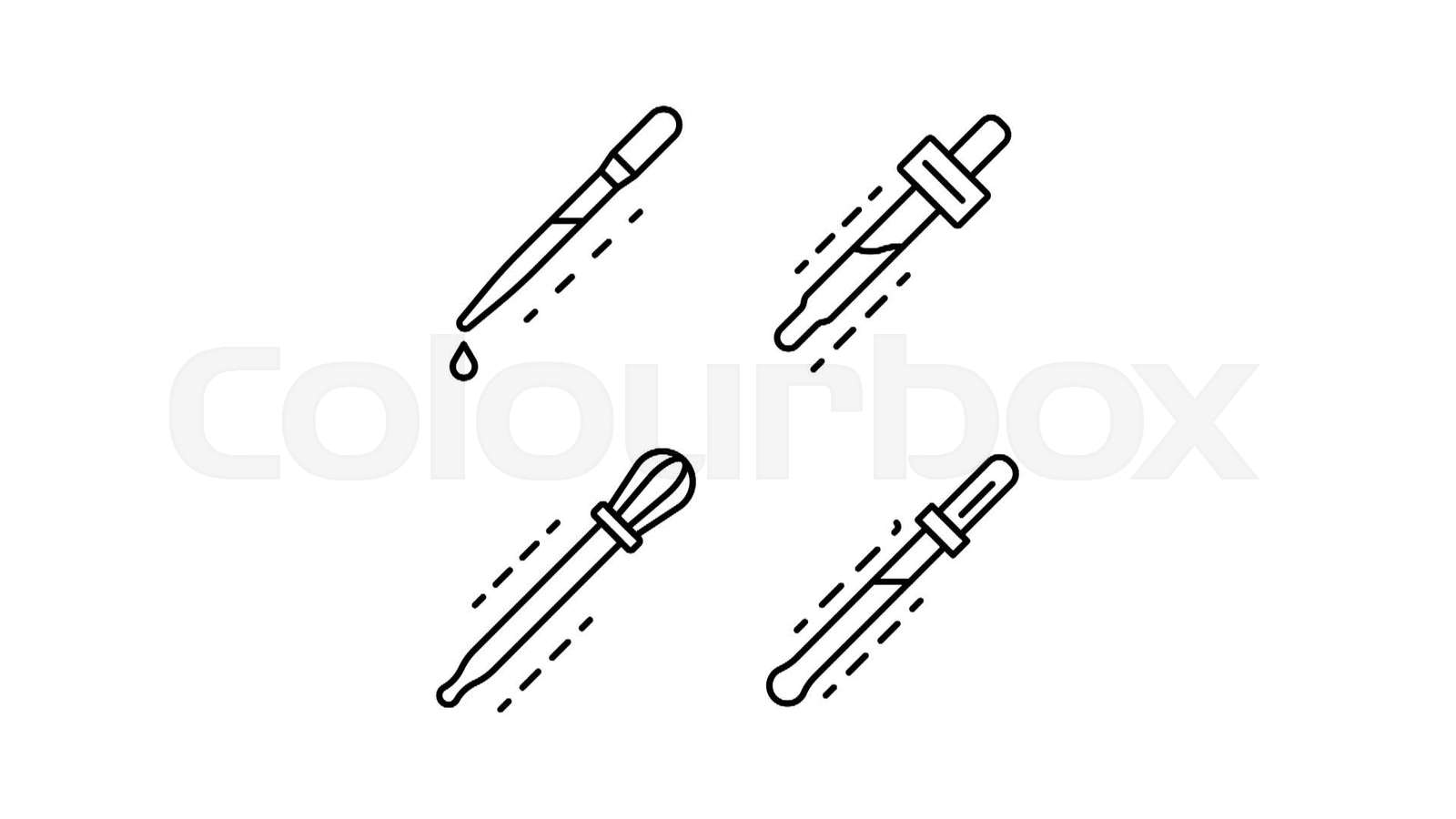 Pipette icon animation | Stock video | Colourbox