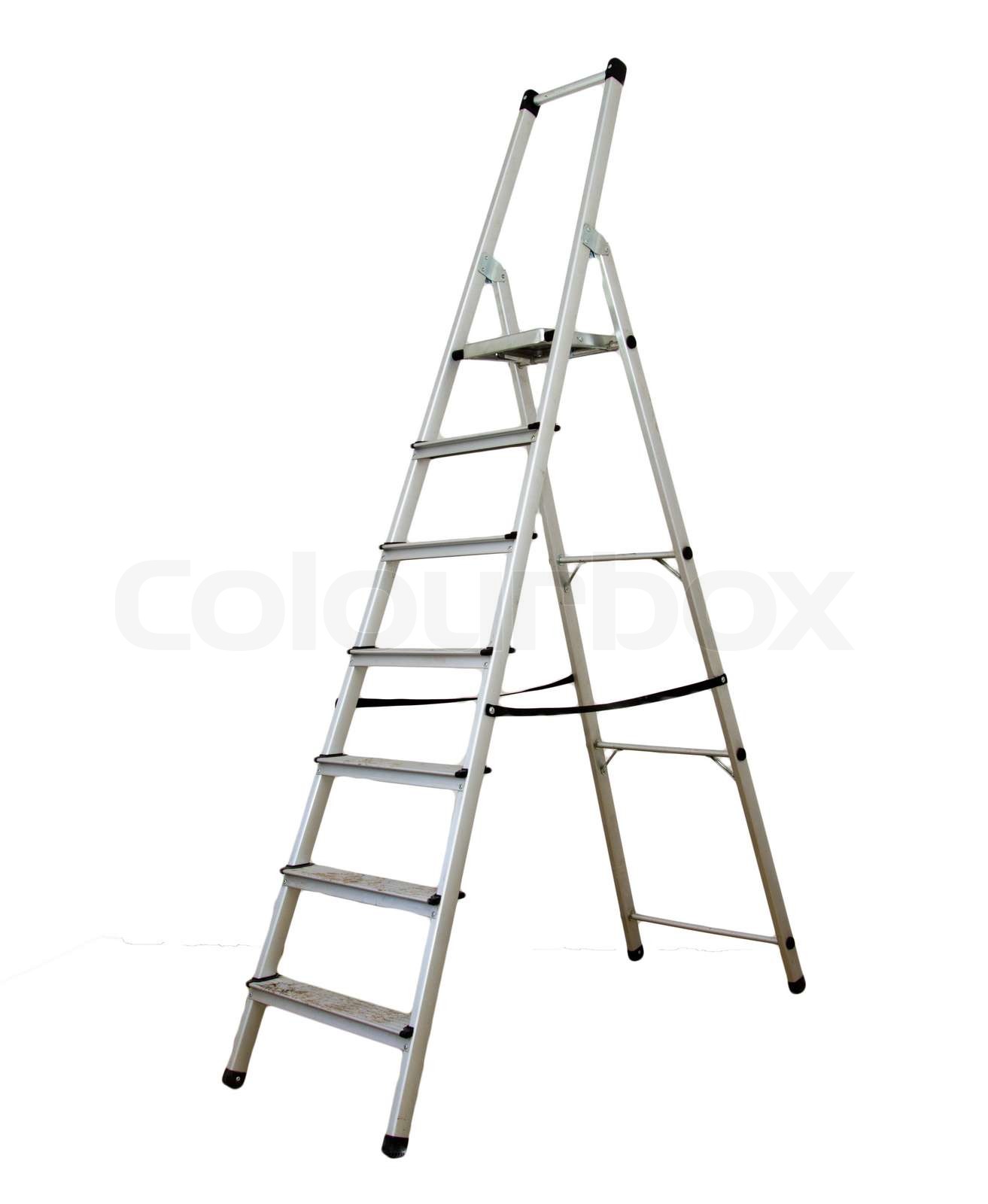 Leiter auf weißem Hintergrund | Stock Bild | Colourbox