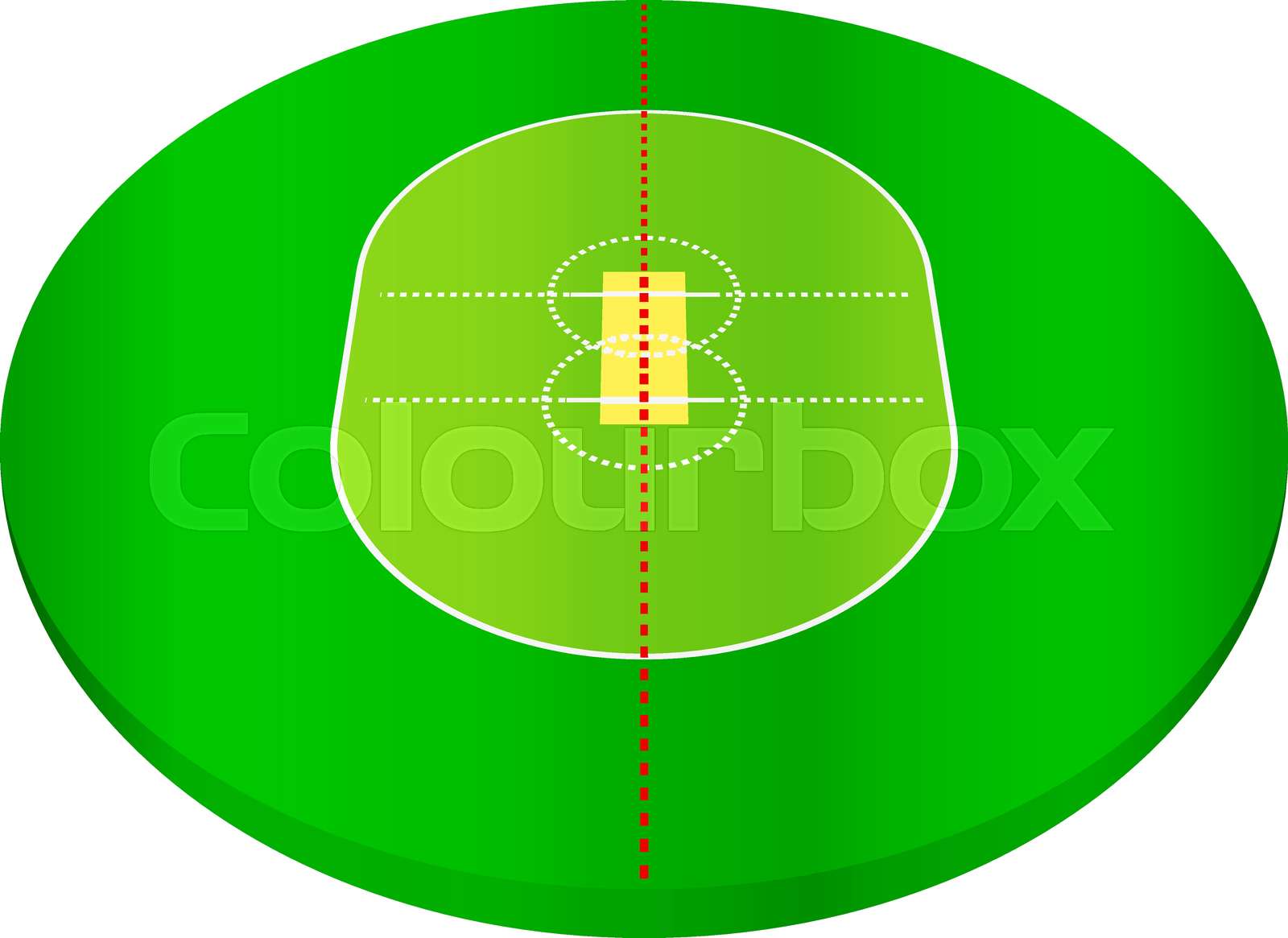 Cricket field | Stock vector | Colourbox