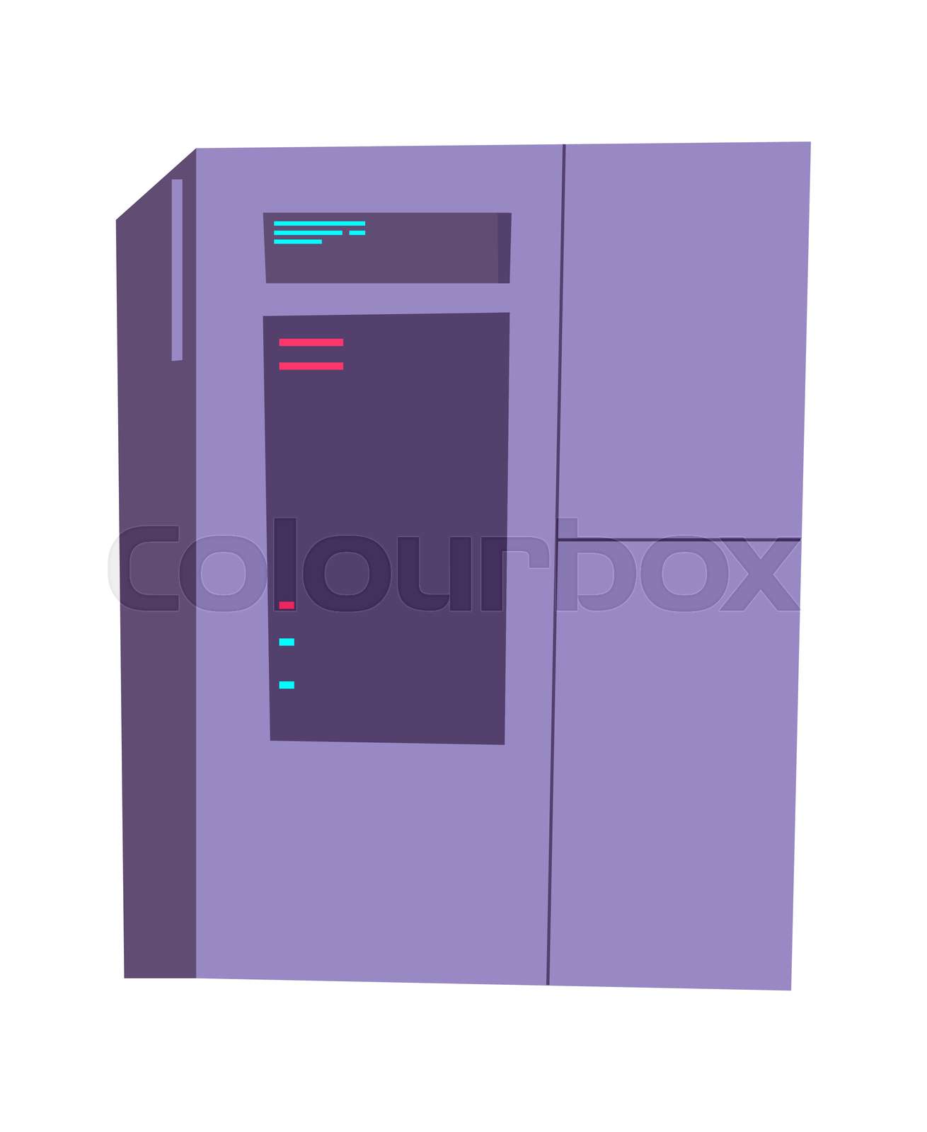 Server rack cartoon vector illustration | Stock vector | Colourbox