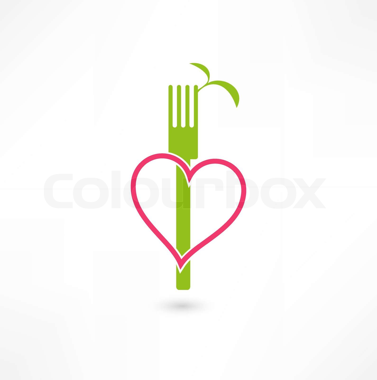 vegetarian sign | Stock vector | Colourbox