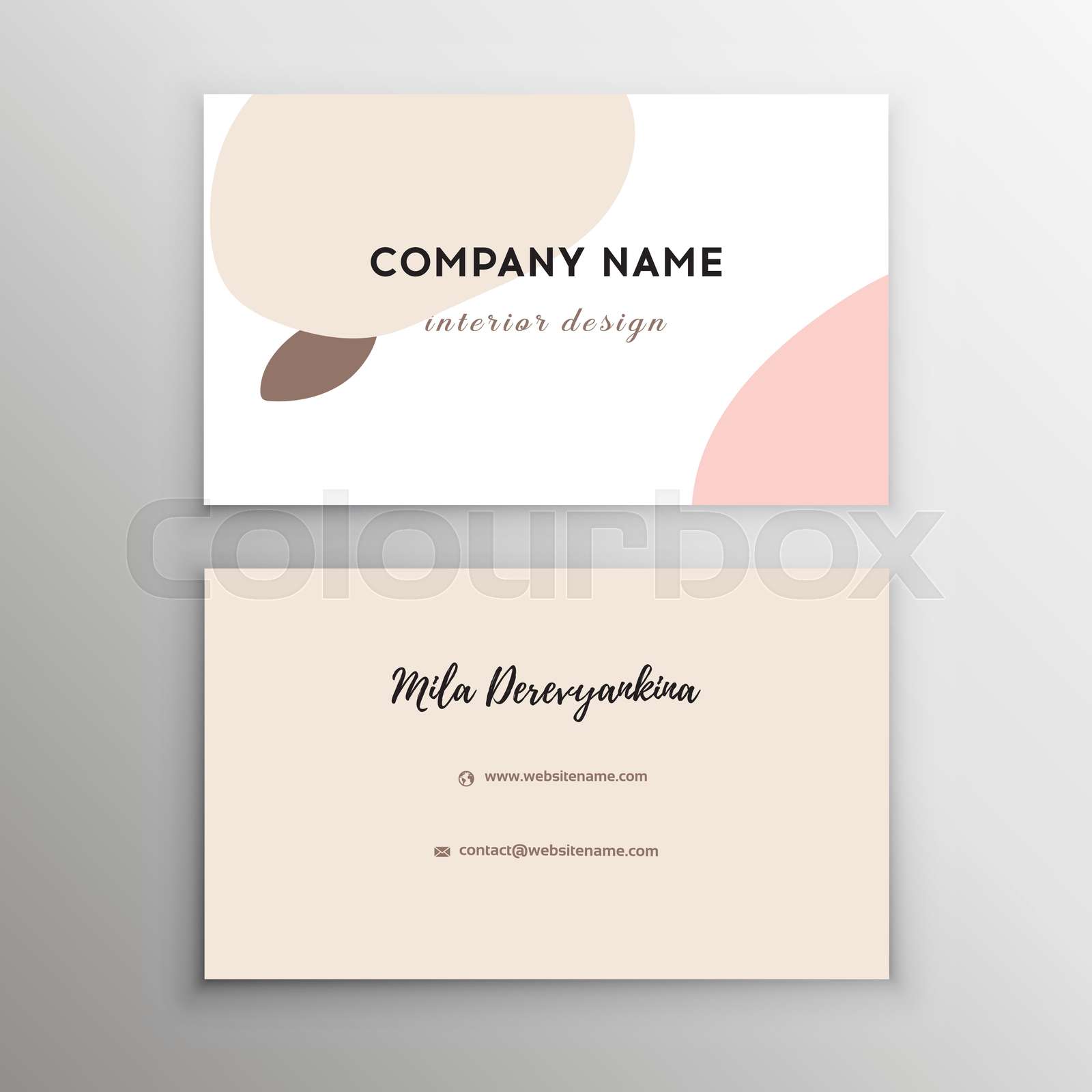 Abstract Modern Business Card. Modern Background | Stock vector | Colourbox