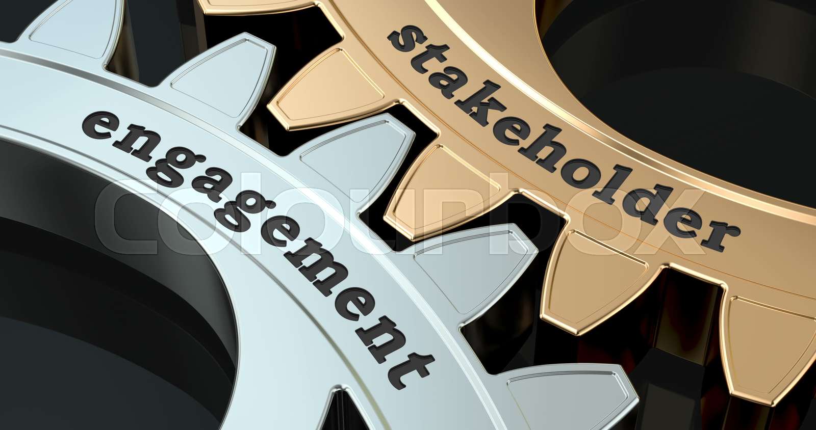 Stakeholder Engagement gearwheels, 3D animation video | Stock video ...