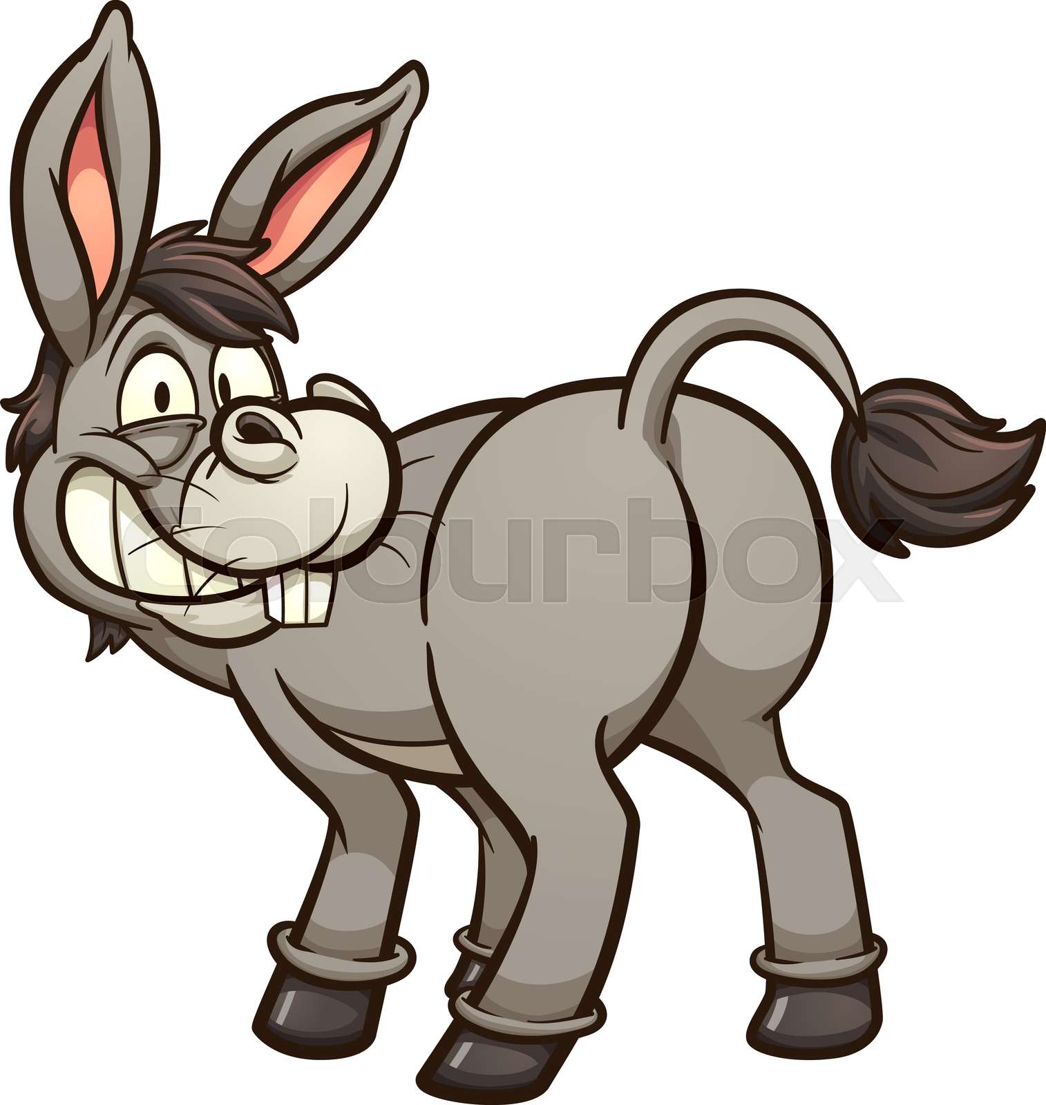 Cartoon donkey | Stock vector | Colourbox