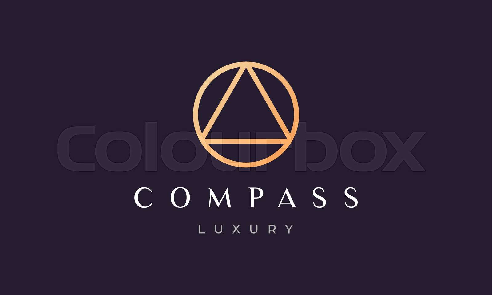 simple compass logo concept with modern and luxury style | Stock vector ...