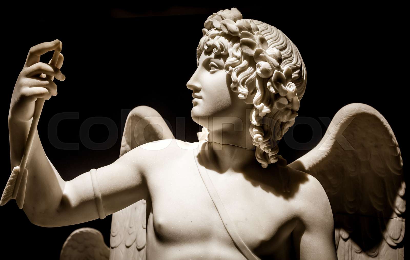 Cupid Triumphant - Bertel Thorvaldsen, 1822 antique statue in marble ...
