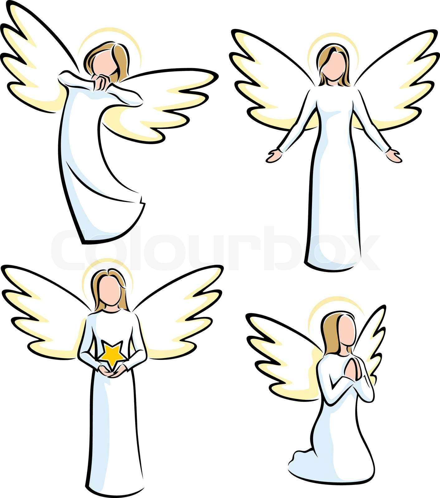 Engel | Stock-Vektor | Colourbox