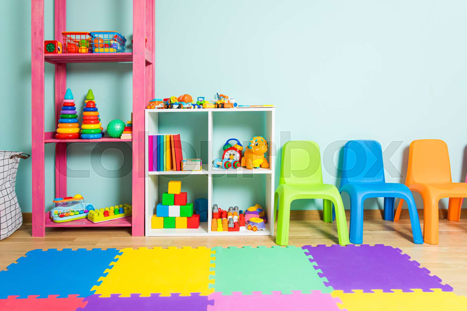 Interior of a children's room in a kindergarten | Stock image | Colourbox