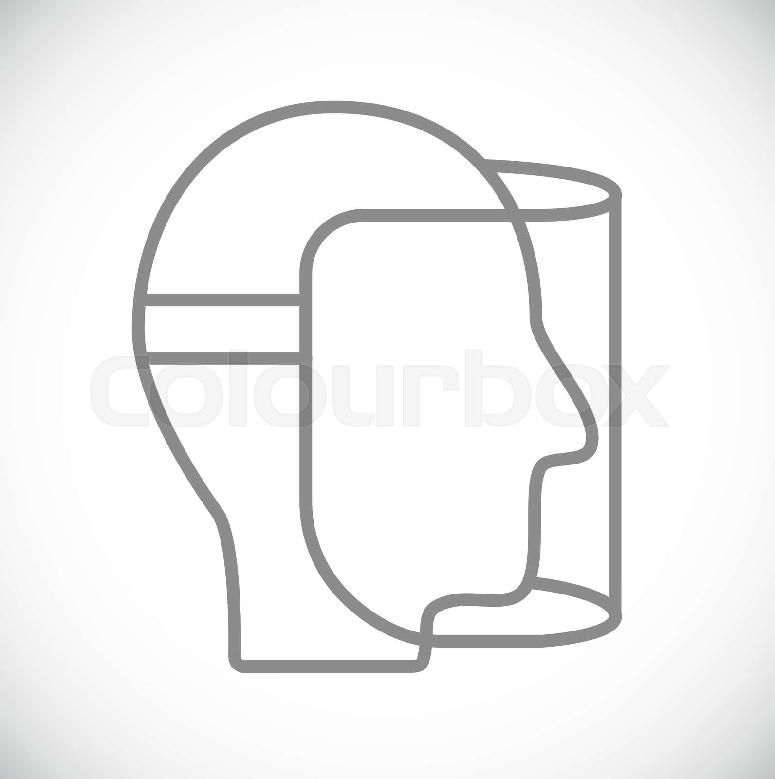 face protection shield mask icon | Stock vector | Colourbox