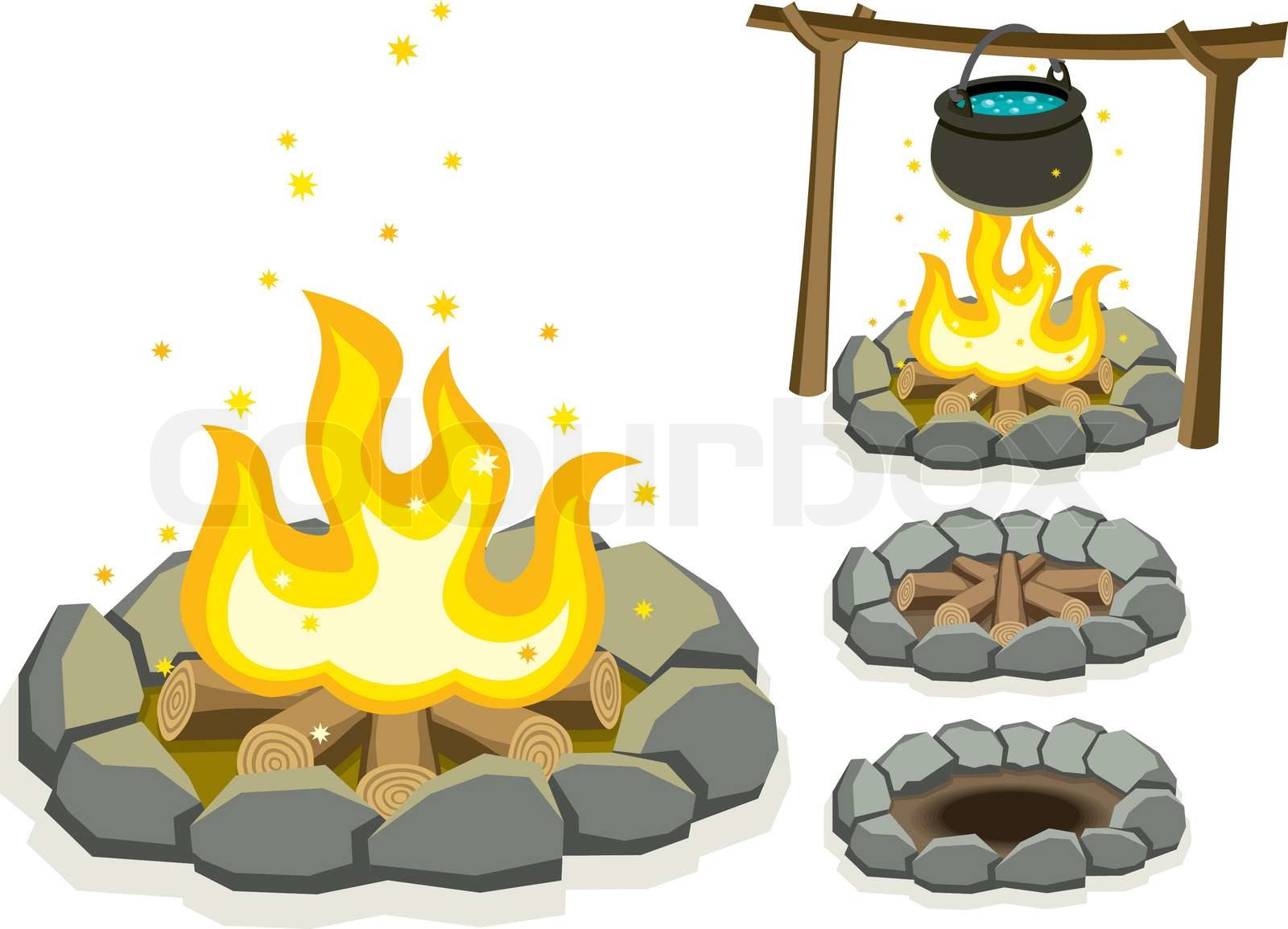 Lagerfeuer | Stock-Vektor | Colourbox