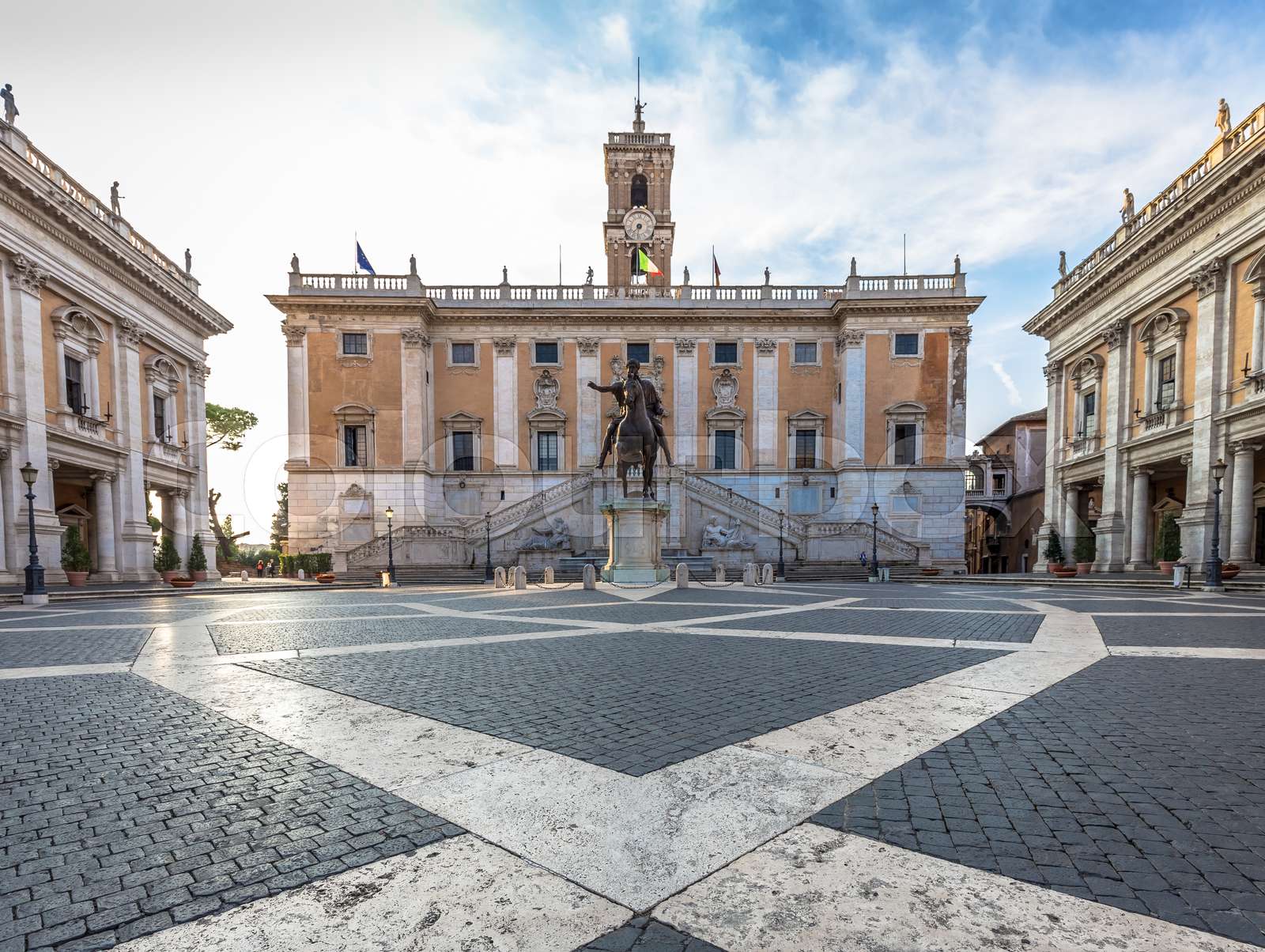 Capitolium Square (Piazza del Campidoglio) in Rome, Italy. Made by ...