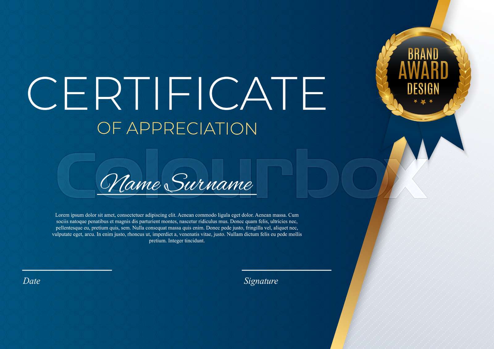 Certificate Of Appreciation Background Design