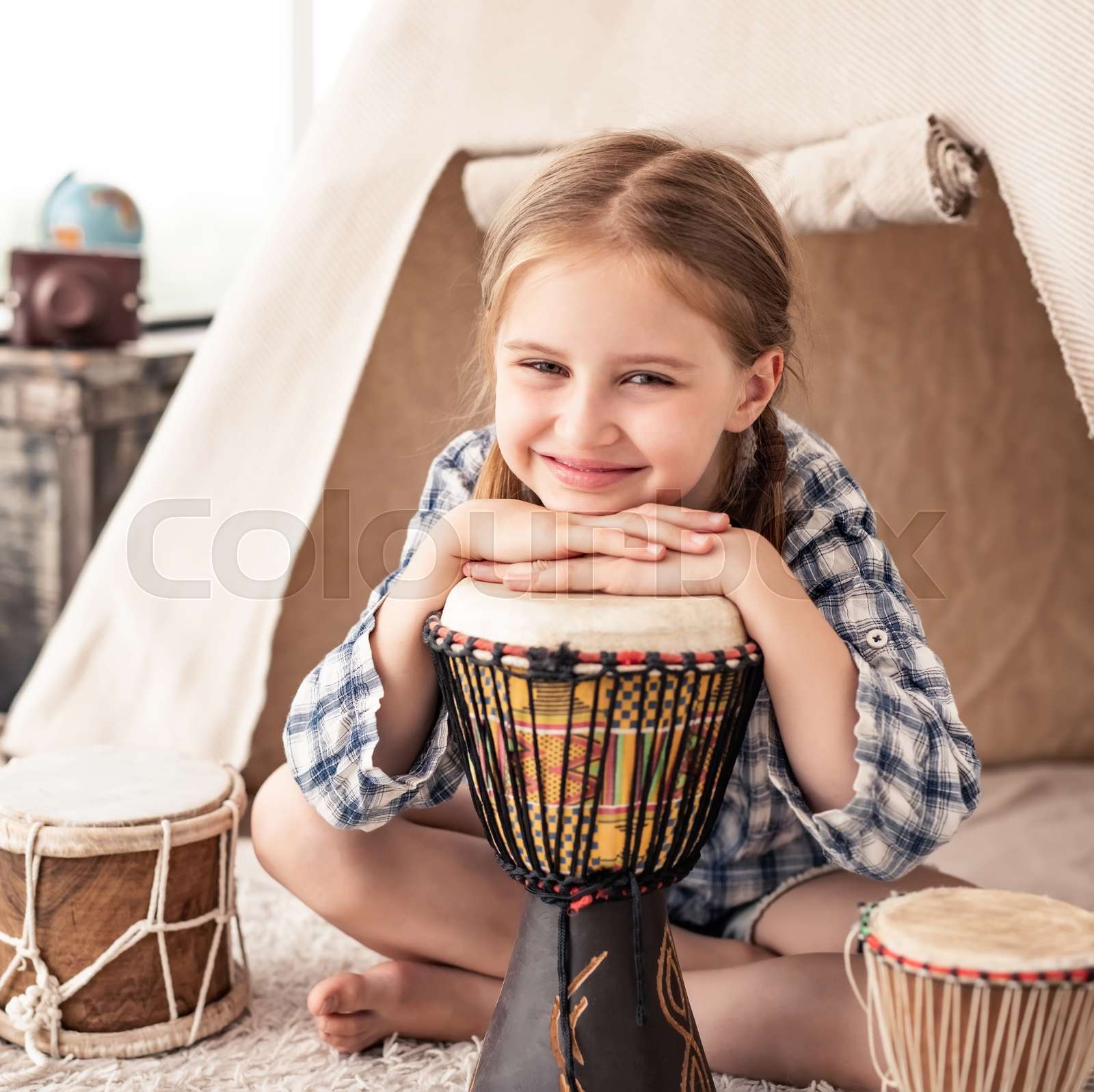 Playing Djembe