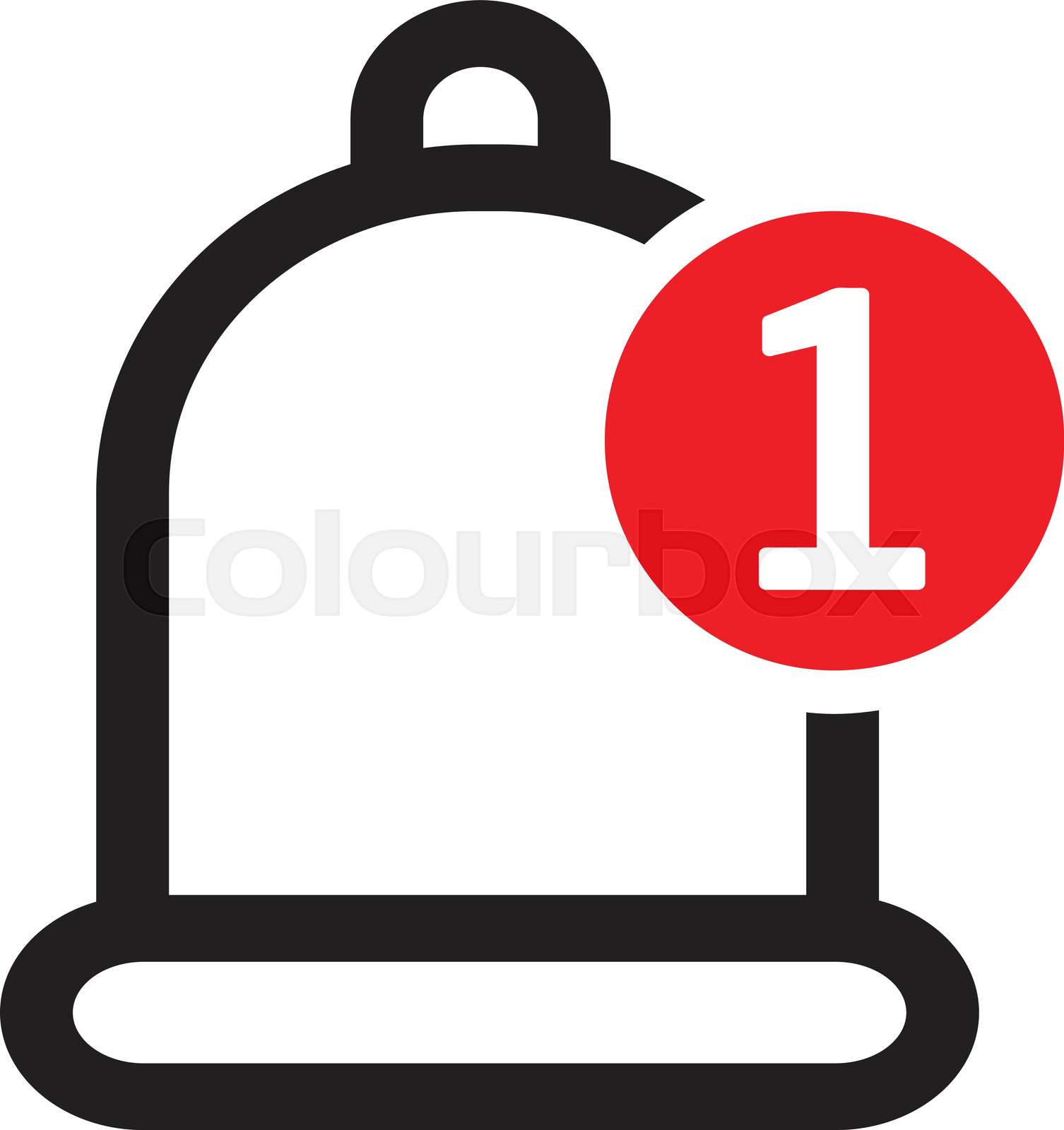 Notification icon sign design | Stock vector | Colourbox