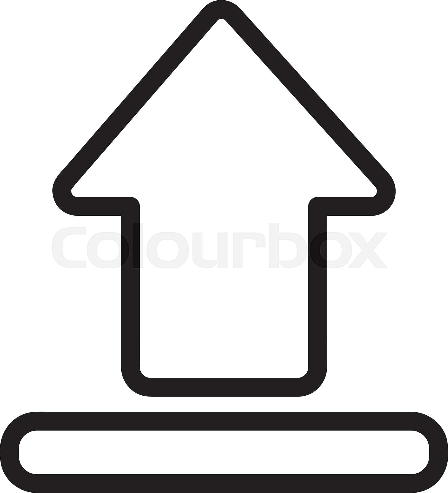 upload icon sign design | Stock vector | Colourbox
