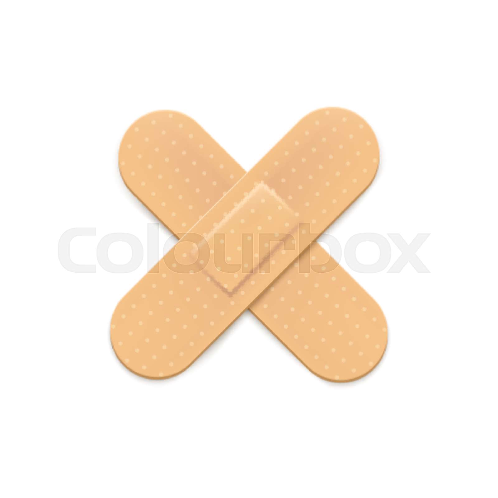 Medical band. Realistic illustration of plaster bandage. Vector ...