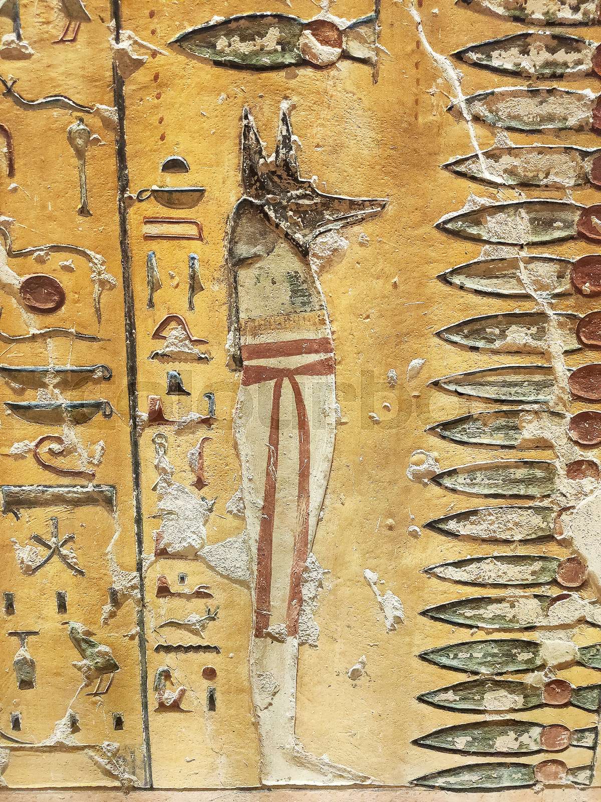 Ancient Egyptian art of hieroglyphs carving on stone | Stock image ...