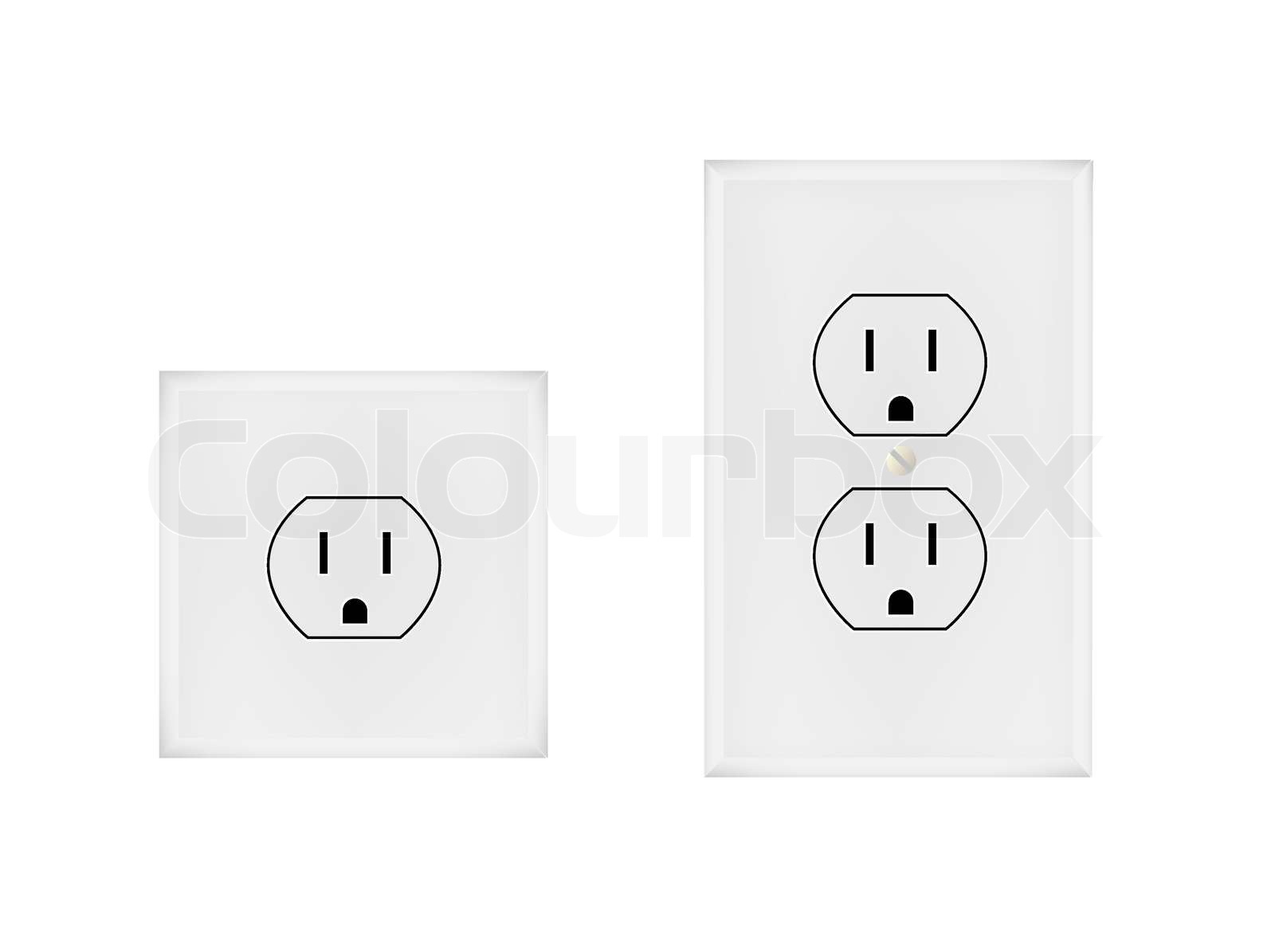 American electrical outlet | Stock vector | Colourbox