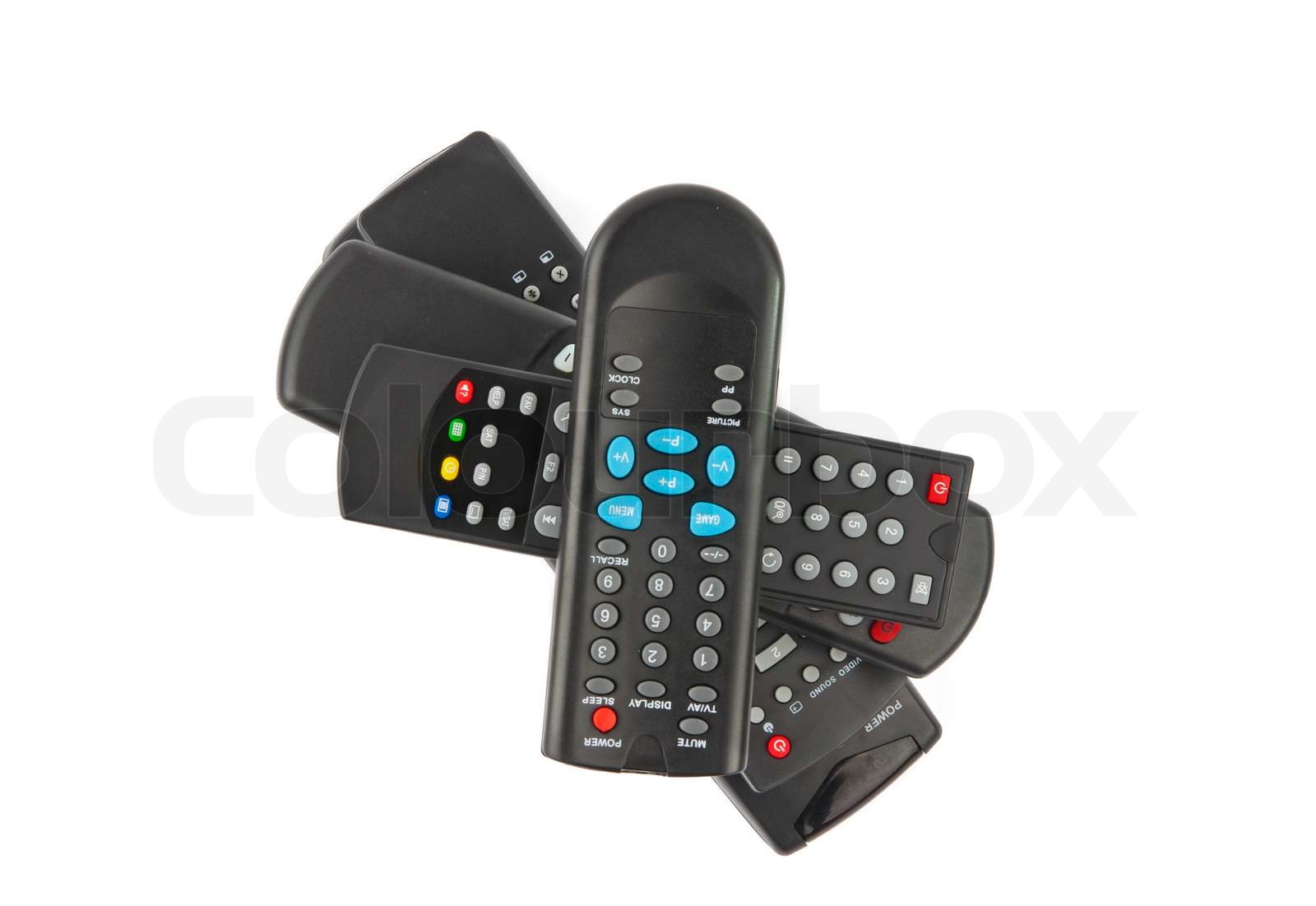 TV remote control isolated | Stock image | Colourbox
