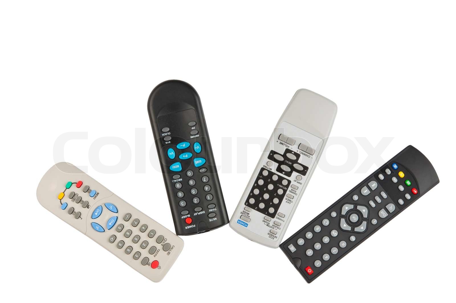 TV remote control isolated | Stock image | Colourbox