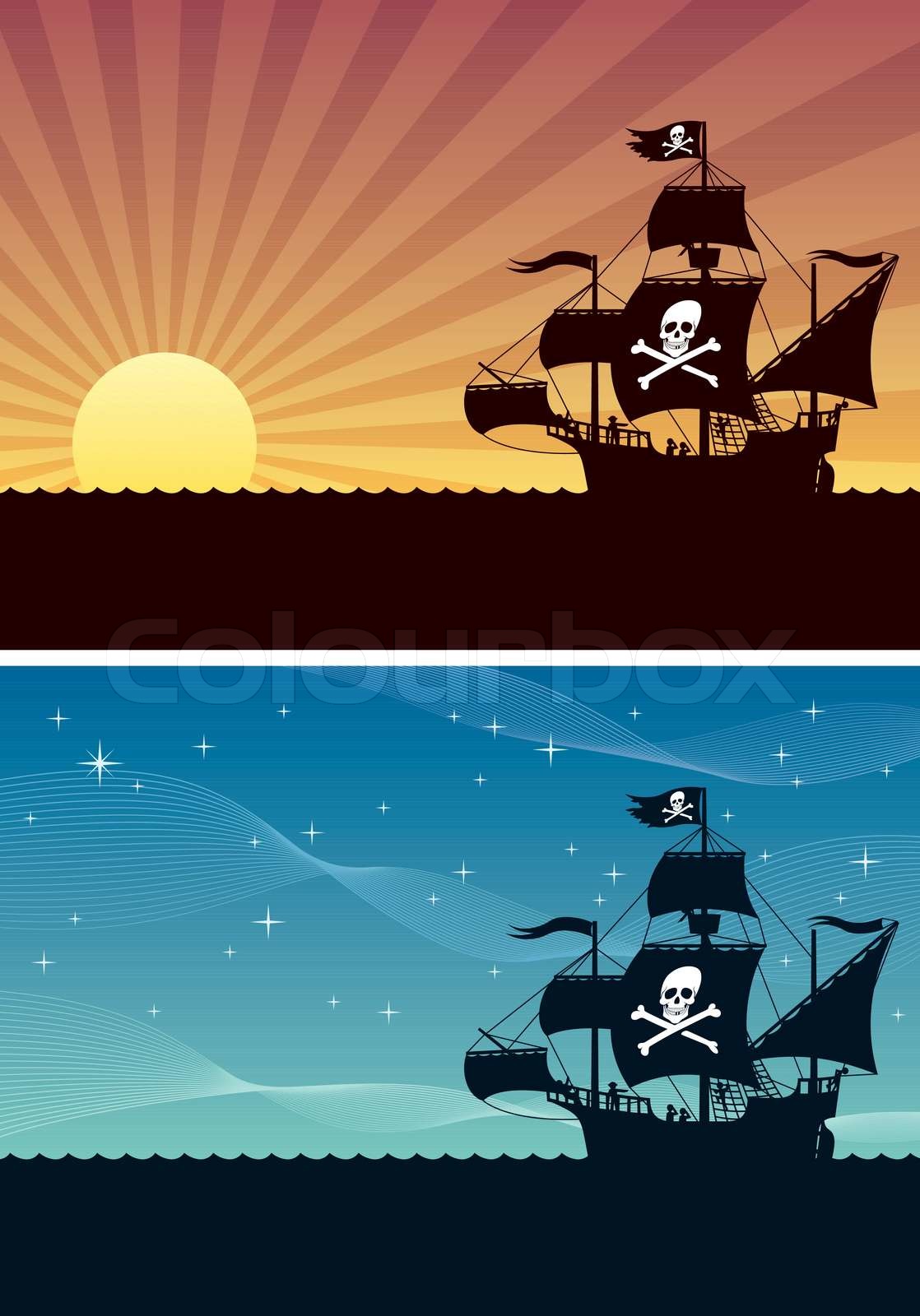 Pirate Backgrounds | Stock vector | Colourbox